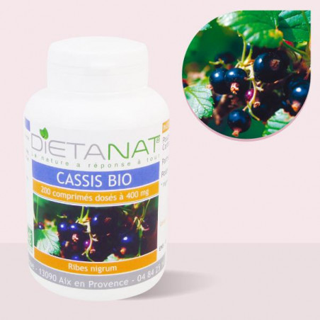 Cassis bio - 200 Comprimés bio 400mg